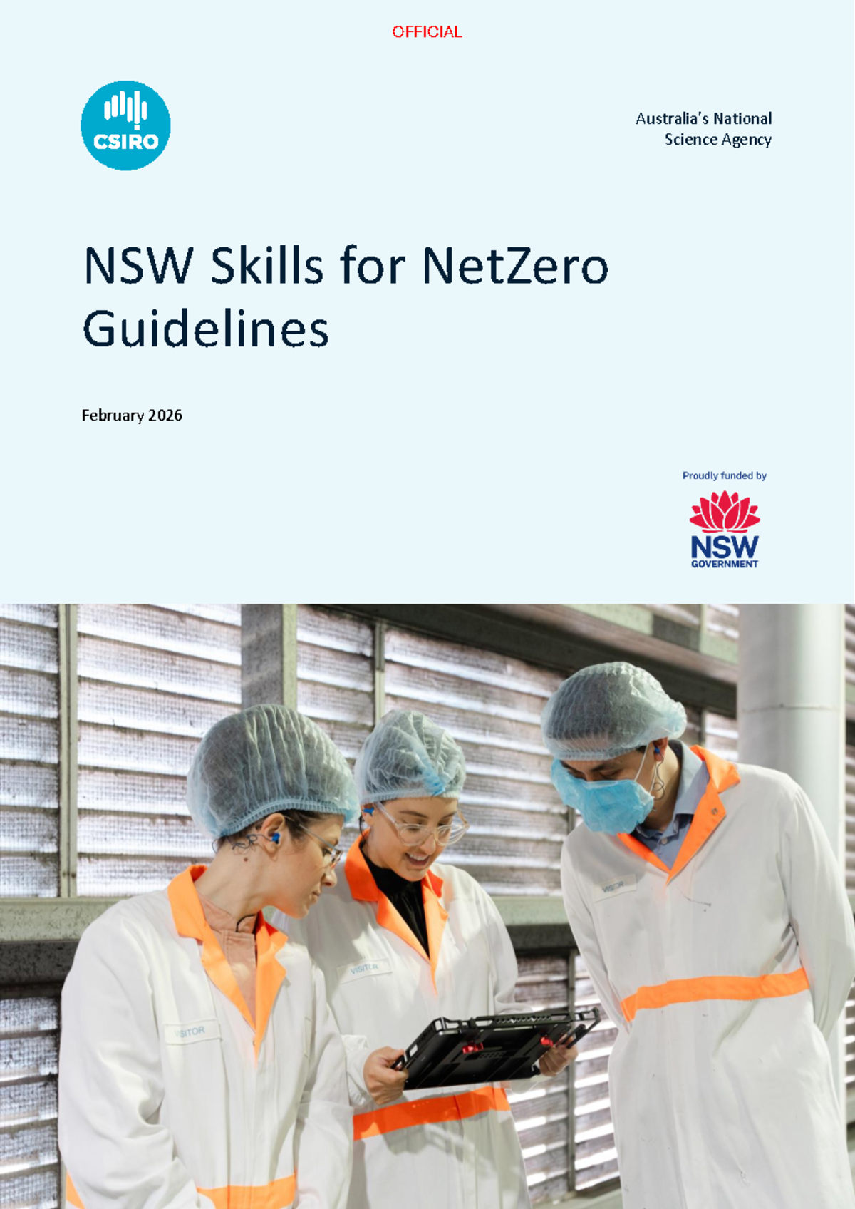NSW Skills for NetZero Guidelines - CSIRO Official Document - Studocu
