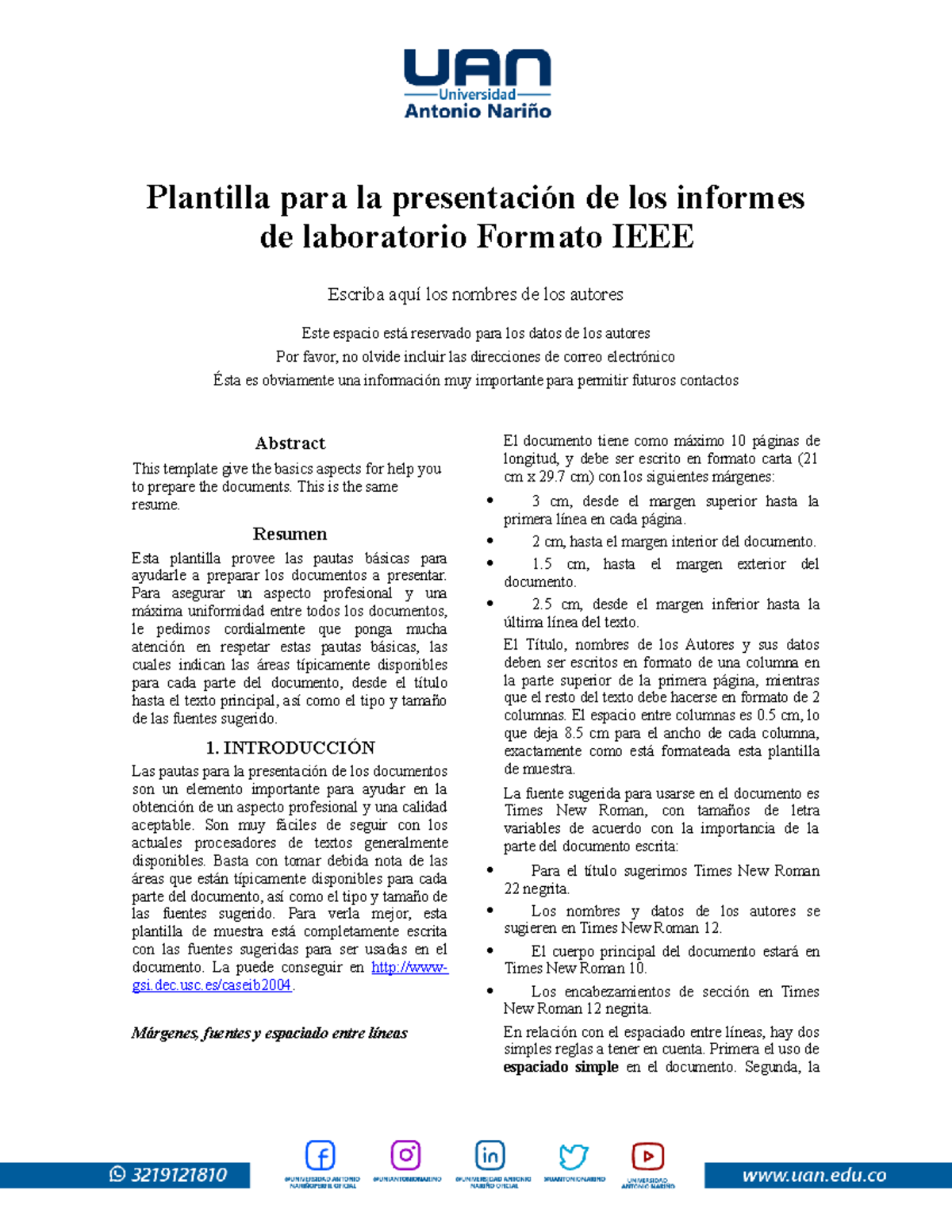Ejemplo De Formato De Informe De Laboratorio