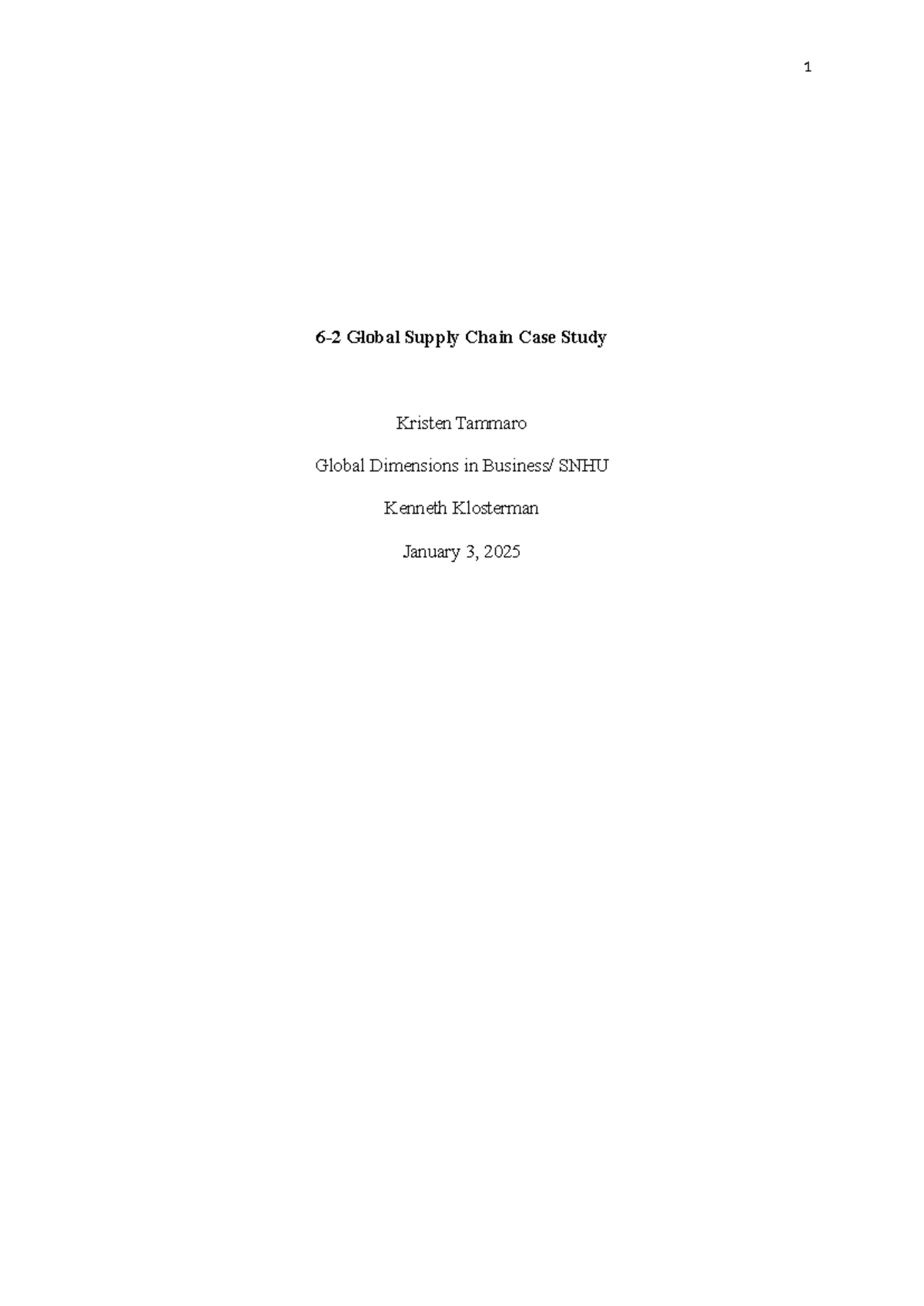 6-2 Global Supply Chain Case Study: Nike's Challenges & Strategies - Studocu