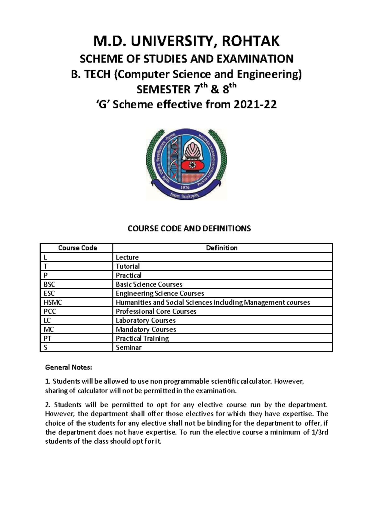 B.Tech CSE 4th Year Syllabus for Semesters 7 & 8: Key Courses - Studocu