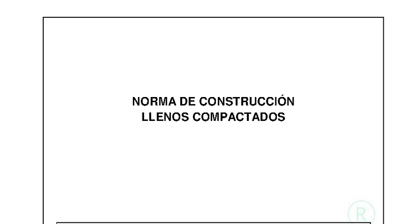 NC MN OC04 01 Llenos Compactados: Especificaciones y Control de Calidad ...