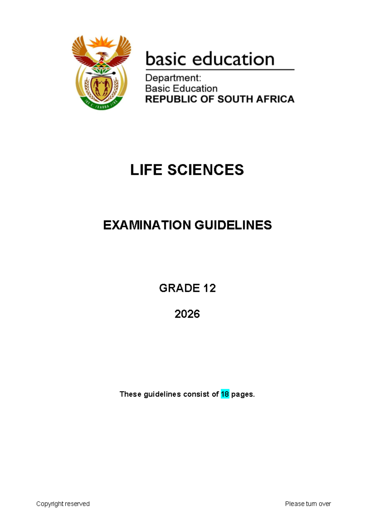 Life Sciences 2 Grade 12 Exam Guidelines 2026: Key Changes and Content ...
