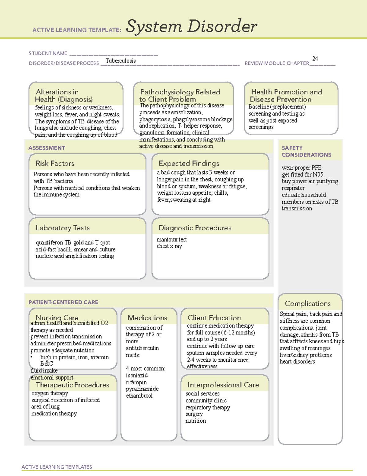ATI remediation TB System Disorder blank.pdf - ACTIVE LEARNING ...