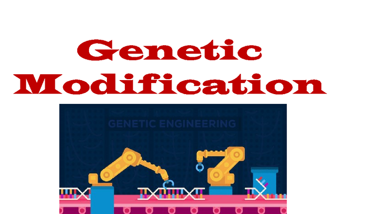PPT - Genetic Modification Overview and Key Concepts - Studocu