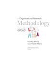 IOP2601 - Unisa - Organisational Research Methodology - Studocu