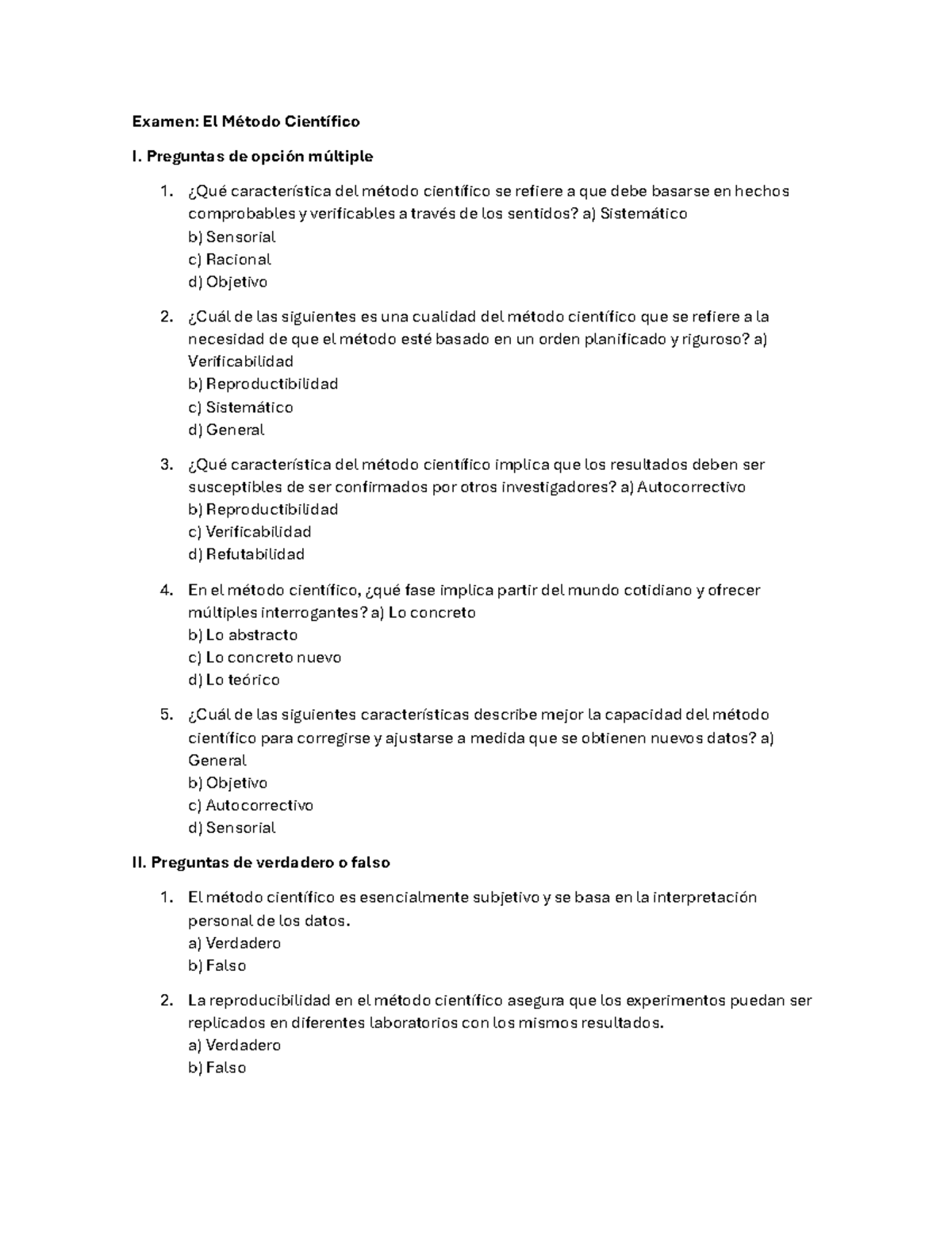 Examen Final: Métodos Científicos y Proceso de Investigación (Métodos ...