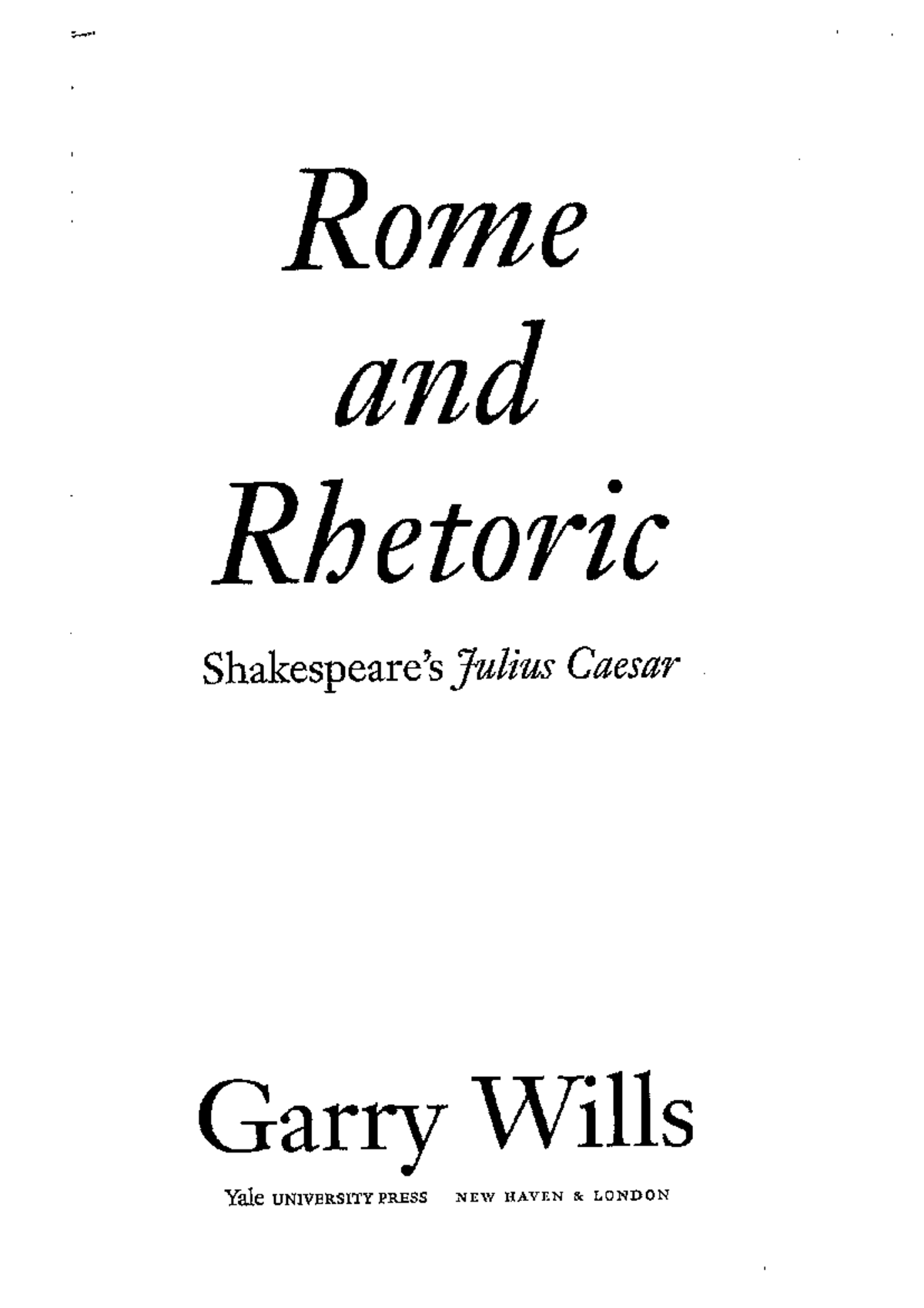 Julius Caesar Brutus Rhetoric Verbal and Visual - law and literature ...