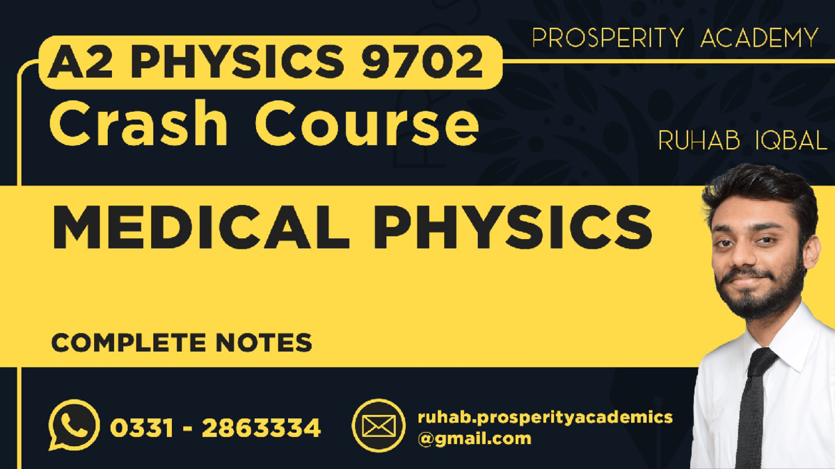 Medical Physics A2 9702 Ultrasound Principles and Applications Notes ...