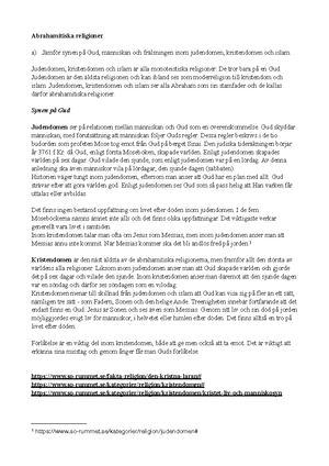 [Solved] Vilken syn p sjlen finns inom hinduism respektive buddhism - Religionskunskap 1 ...