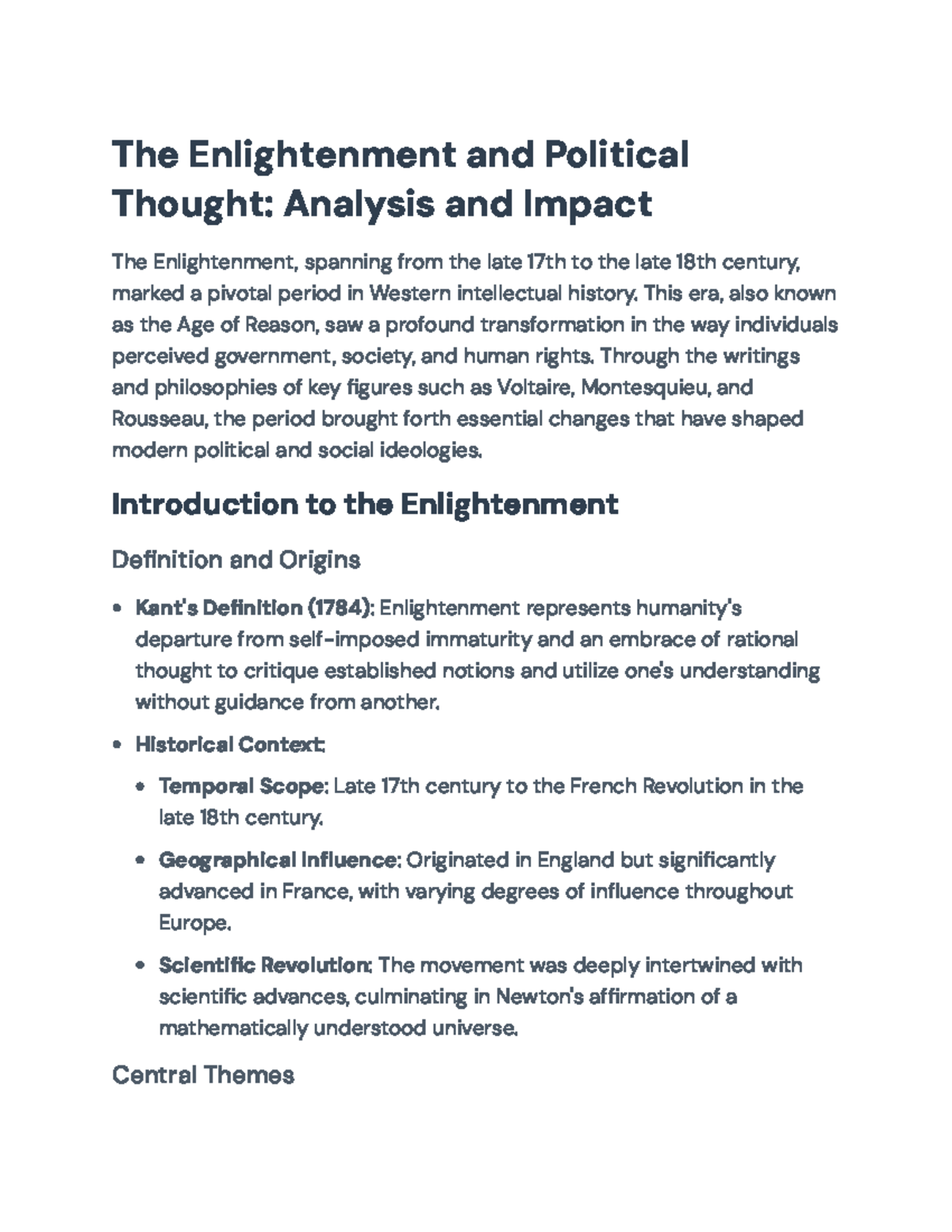Enlightenment Thought: Key Philosophers and Their Impact on Society ...