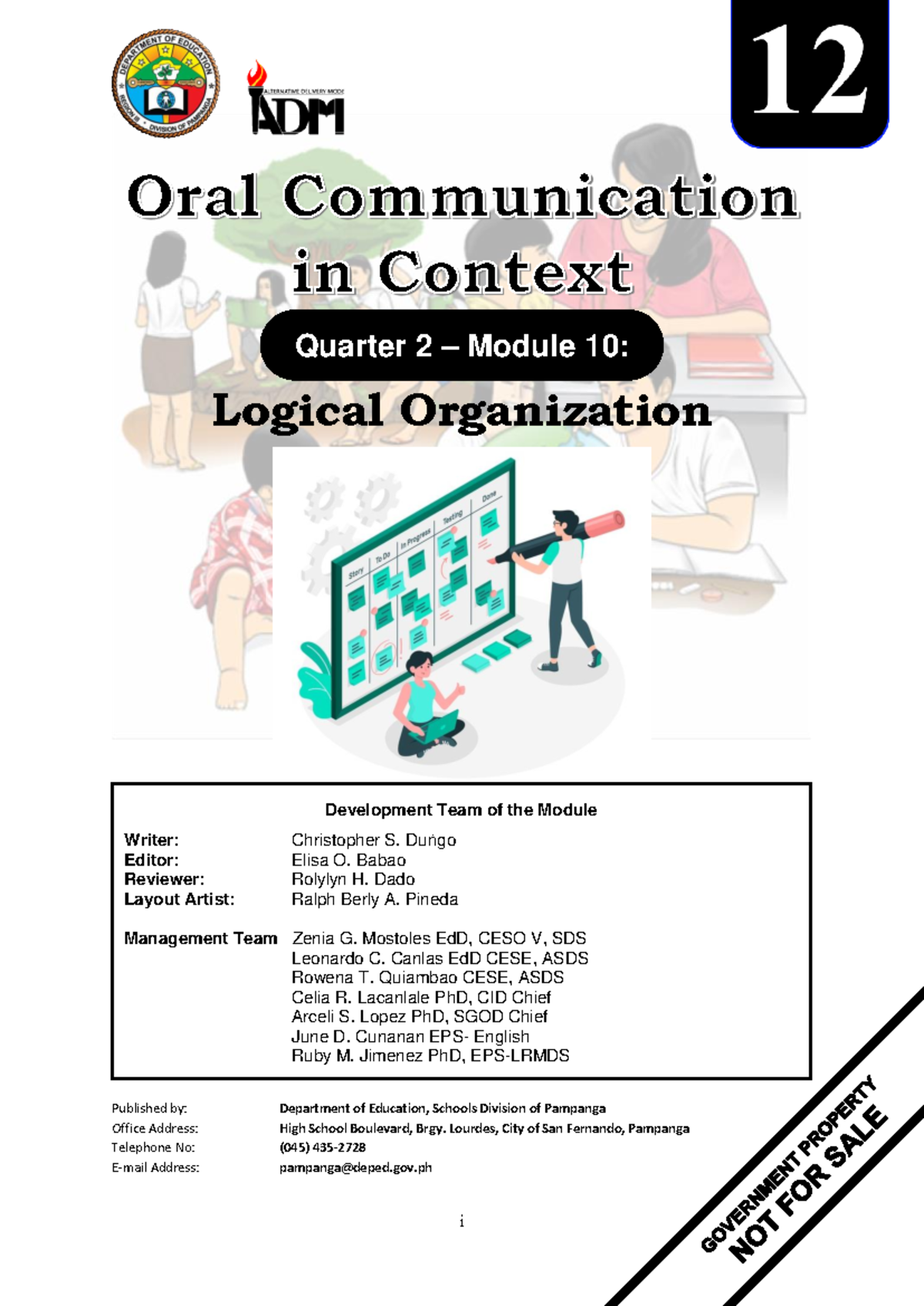 ENG12 Oralcomm Q2 Module 10: Principles of Speech Writing & Org. - Studocu
