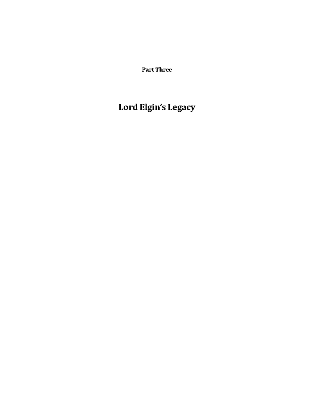 Loot - Chapter 9: The British Museum and Lord Elgin's Legacy - Studocu
