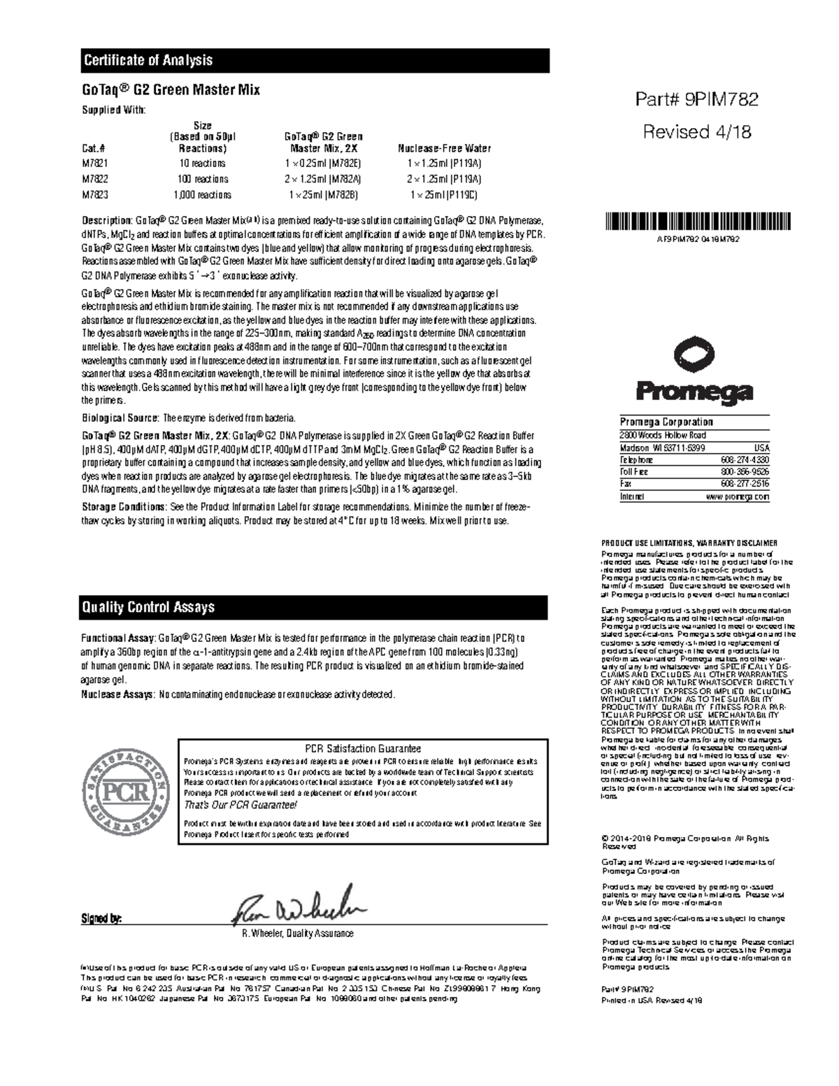 G2 Green Master Mix Protocol (9PIM782) for PCR Applications - Studocu