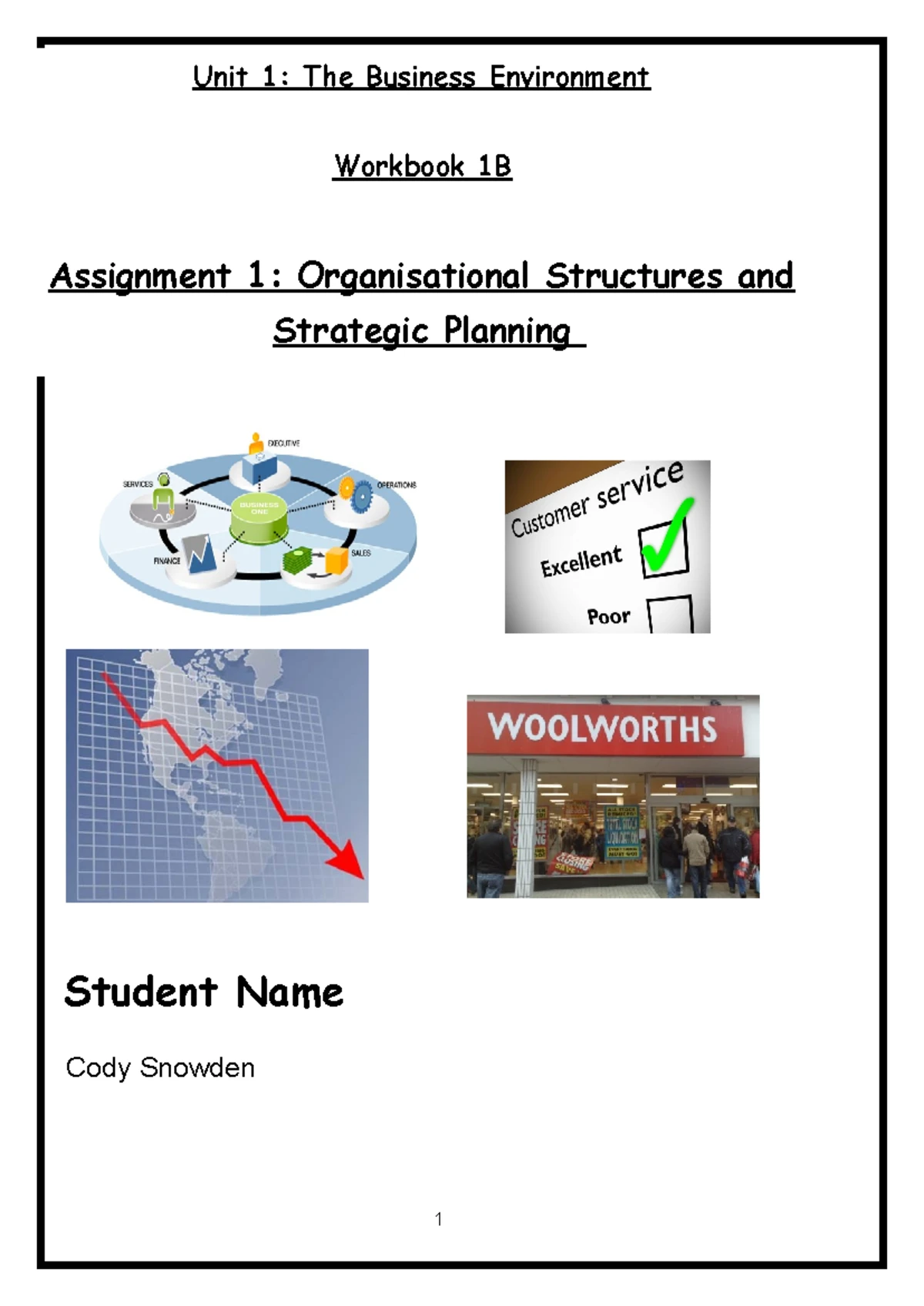 Unit 1 Assignment 1 exploring business - I I 1 I UnitI 1 I ...