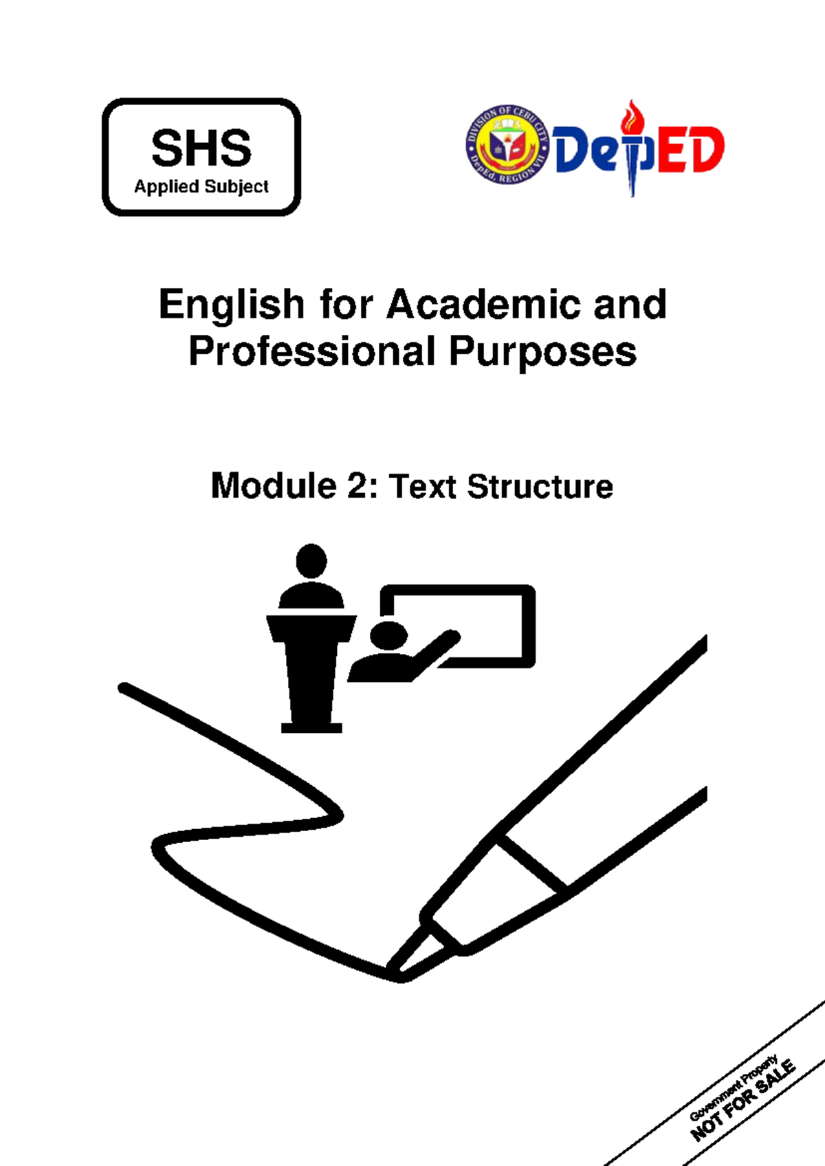 EAPP Quarter 1 Module 2: Understanding Text Structure - Studocu