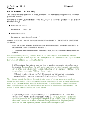 Unit 3 Progress Check: FRQ EBQ Analysis on Screen Time & Cognitive Dev ...