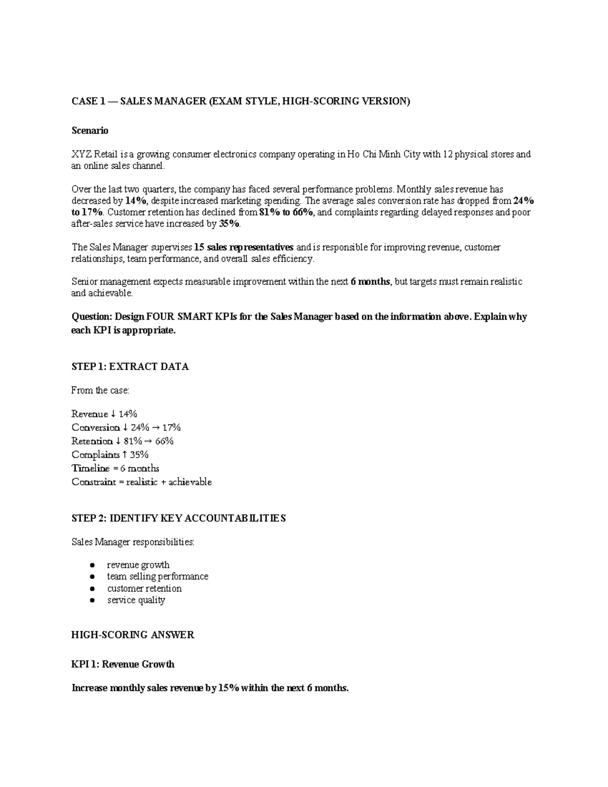 KPI PM - Sales Manager Performance Metrics and Improvement Strategies ...