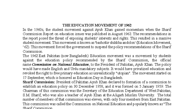 The 1962 Education Movement: Student Resistance Against the Sharif ...