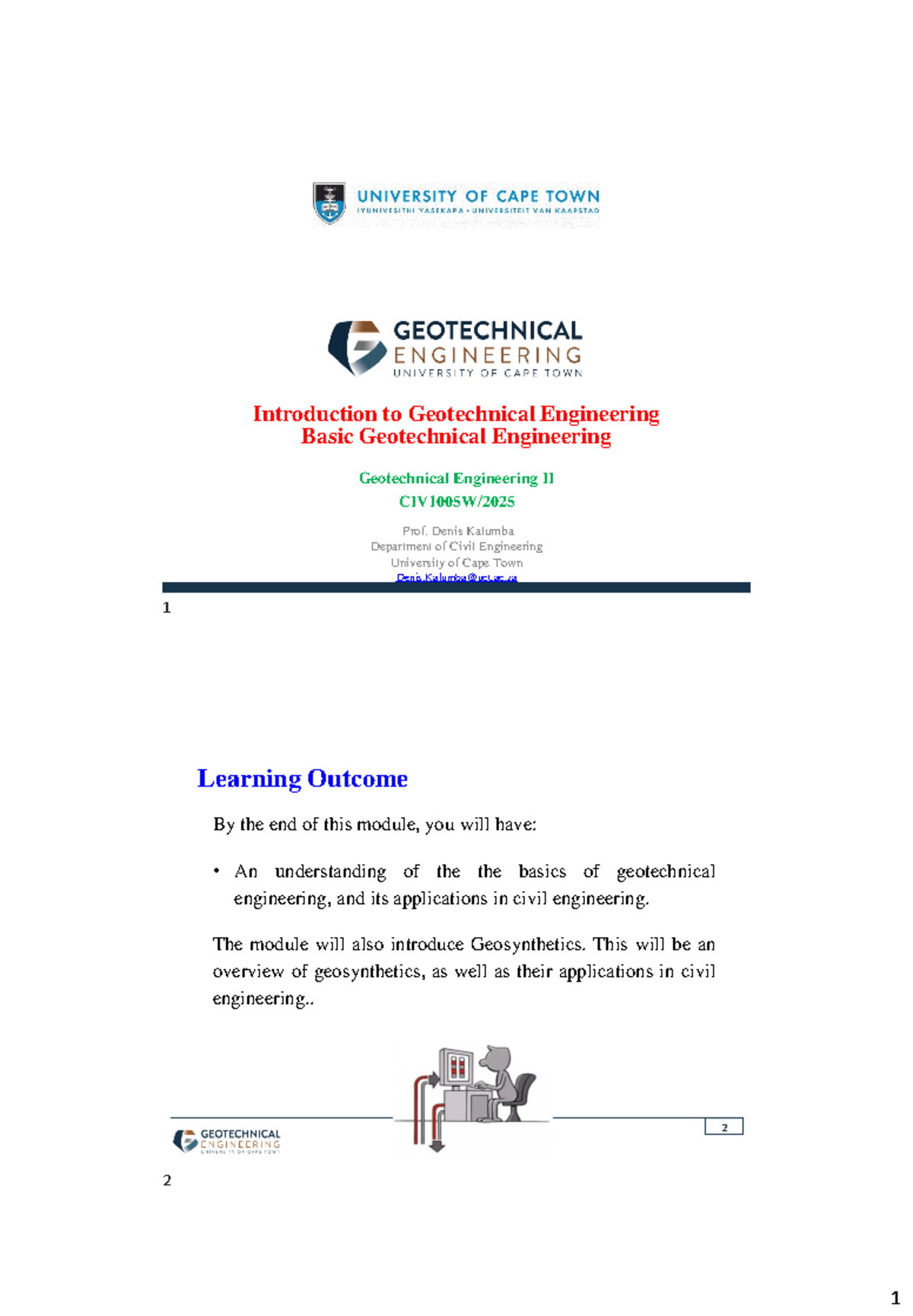 Geotechnical Engineering Ii Overview Civ1005w 2025 Study Notes Studocu