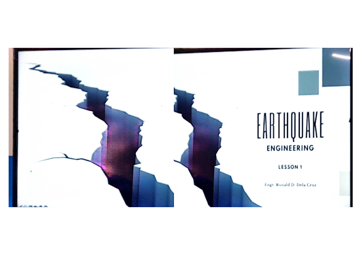 ENGR 101: EARTHQUAKE ENGINEERING LESSON 1 - INTRODUCTION TO SEISMOLOGY ...
