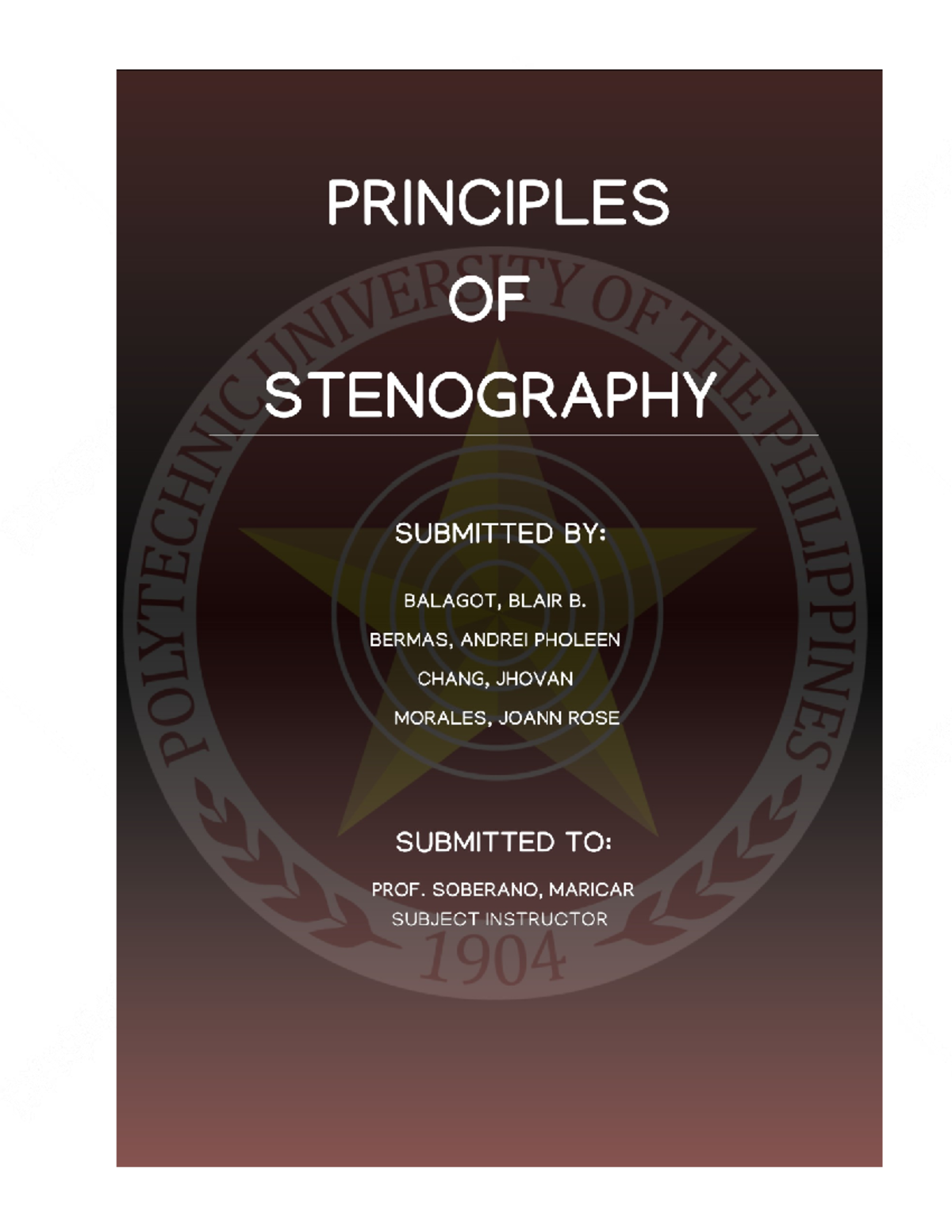Final Stenography Notes: Understanding Shorthand Techniques - Studocu
