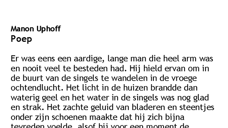 Manon Uphoff - Poep: Een Verhaal van Arm en Rijk - Studeersnel