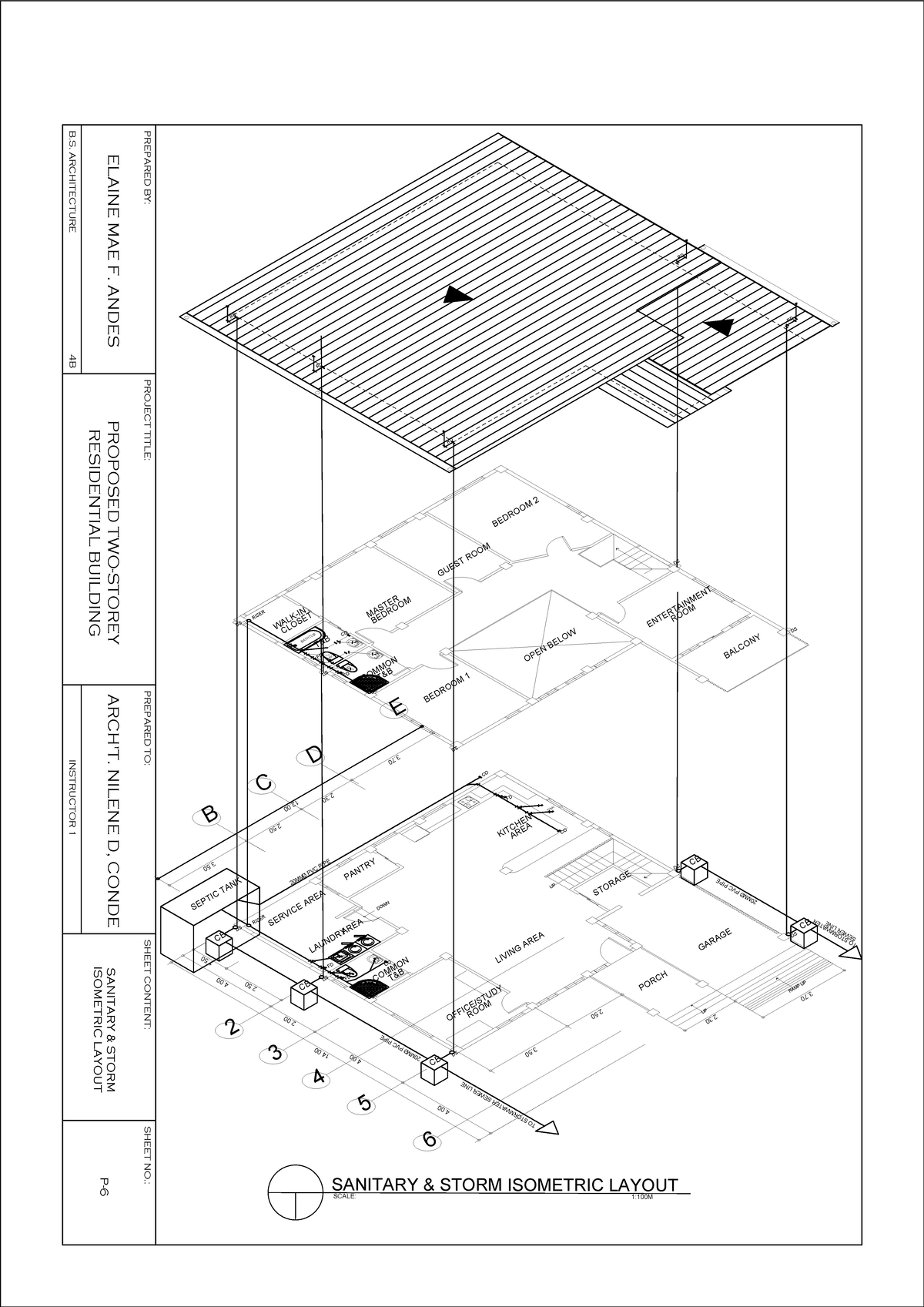 Sanitary Isometric Layout - B.S. Architecture RD Project - Studocu