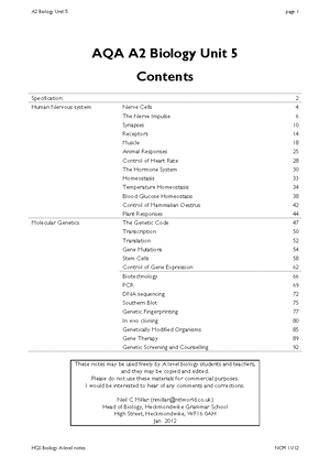 OCR A level Biology – Answers to Student Book 2 questions - MODULE 5 ...