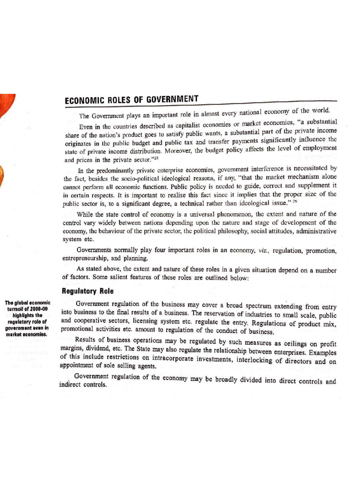ECON 101: Economic Roles of Government in National Economies - Studocu