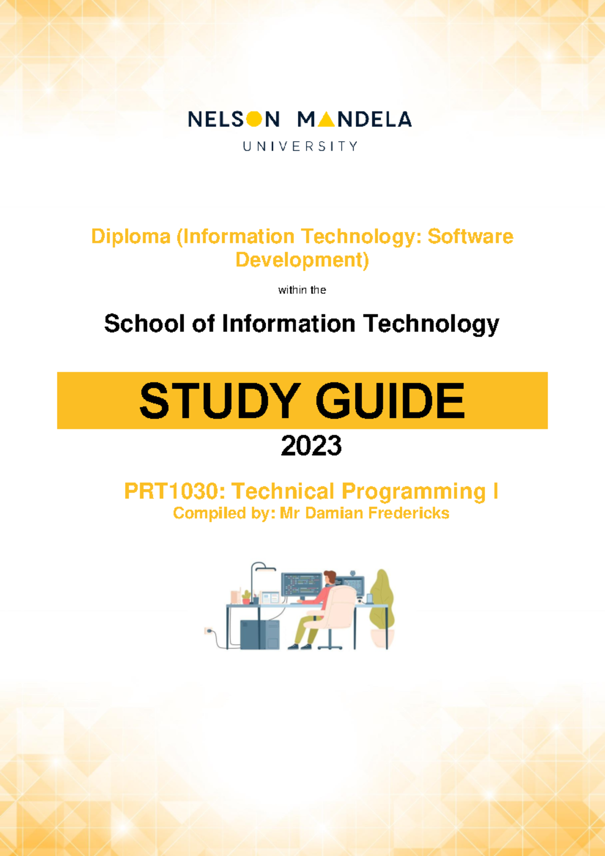 PRT1030 Study Guide: Technical Programming I Review 2023 - Studocu