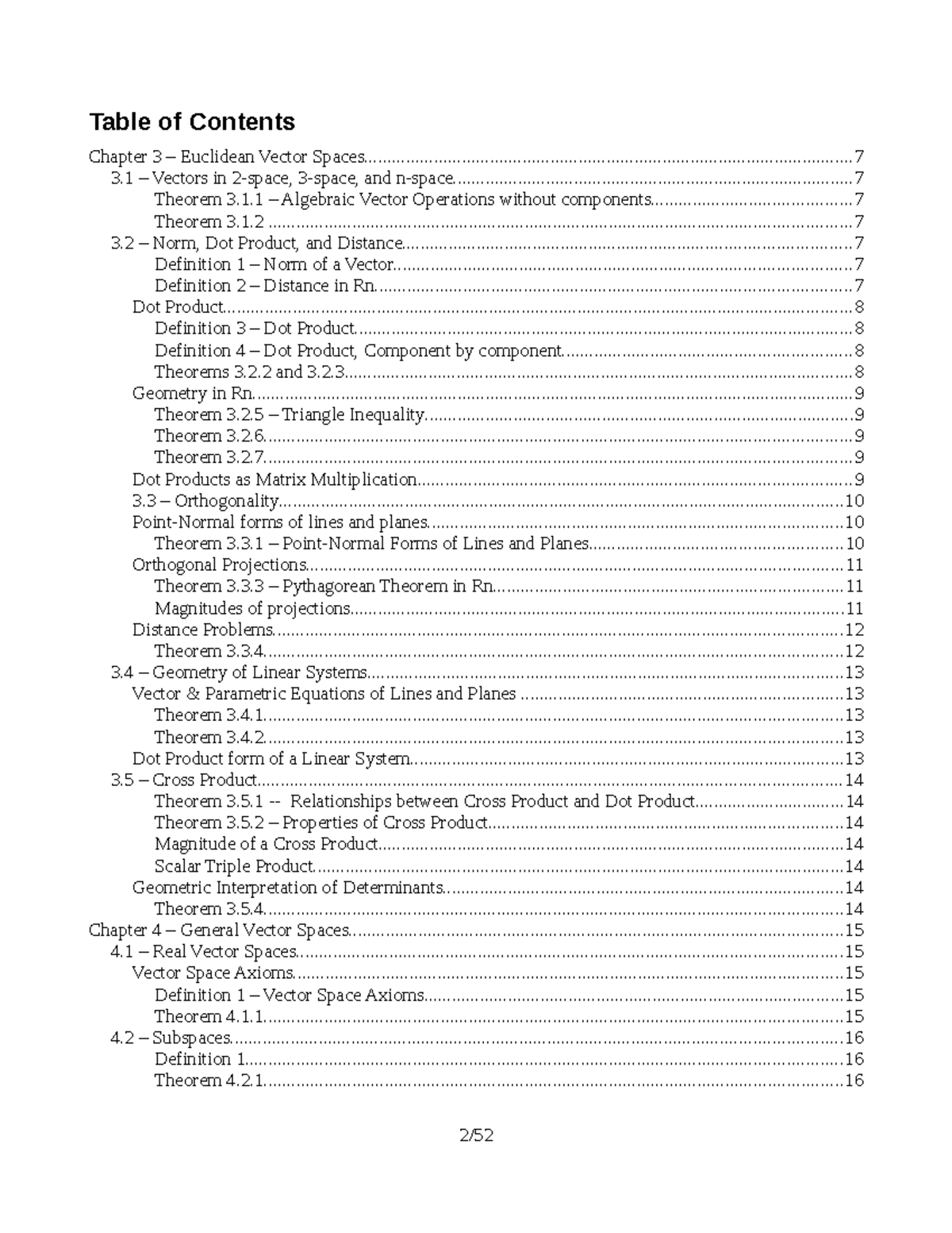Applied MATH 214 - Contains detailed notes - Table of Contents Chapter ...