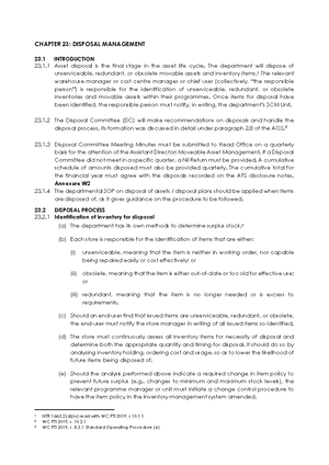 Chapter 20 Moveable Asset Management - CHAPTER 2 0 : MOVABLE ASSET ...