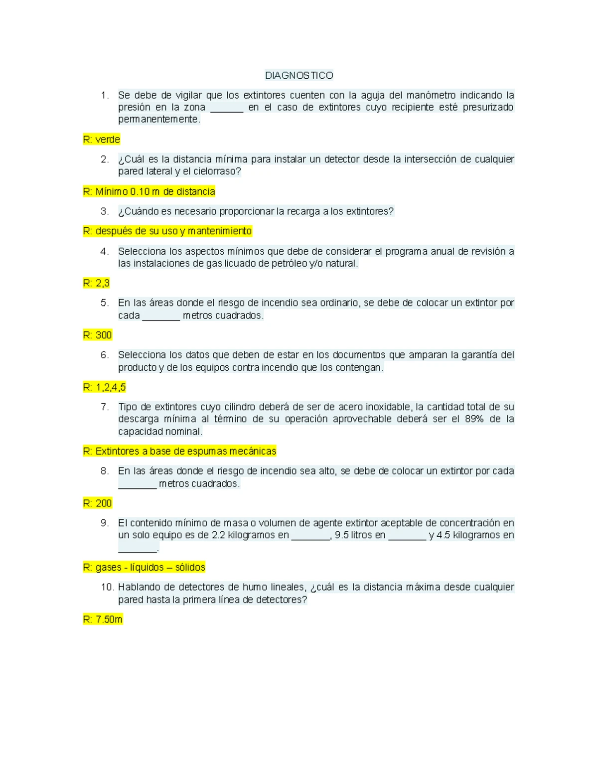 NOM 002 (Part. II) Respuestas de Capacitación en Brigadas de Emergencia - Studocu