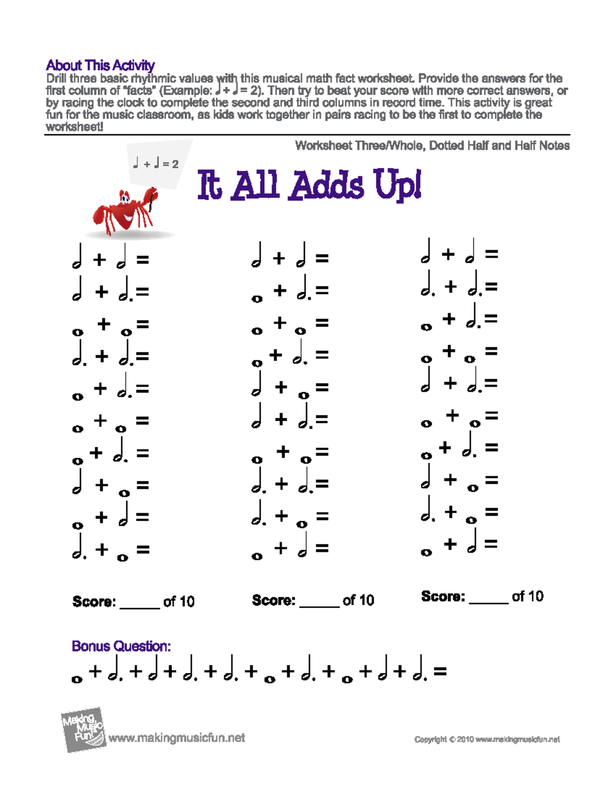 Rhythm Worksheet Activity: Mastering Basic Rhythmic Values @3 - Studocu