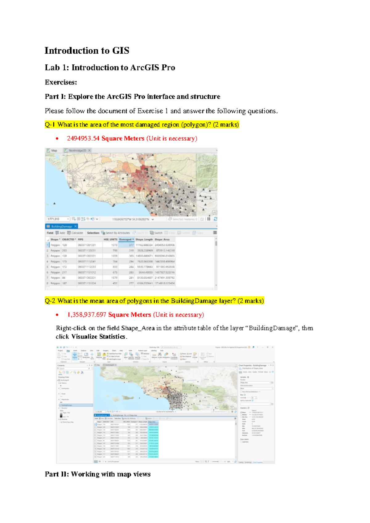 GIS Lab 1: ArcGIS Pro Interface & Exercises Overview - Studocu