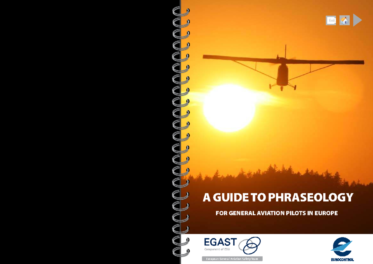 A Guide to Phraseology for General Aviation Pilots in Europe (EGAST ...
