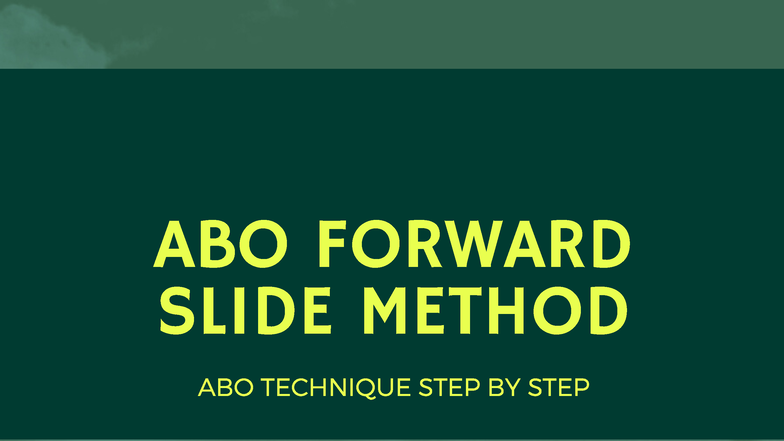 Bautista- ABO Slide Method (lab IH) - ABO FORWARD SLIDE METHOD ABO ...