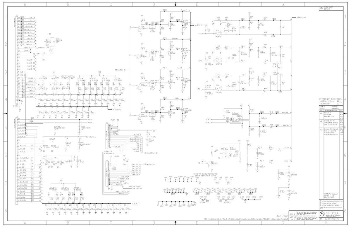 Cummins N14 Celect ECM Internal Diagram PDF Document - Studocu