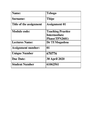 TPN2602 Portfolio Assignment 50 - DUE 25 SEPT 2025 - Studocu