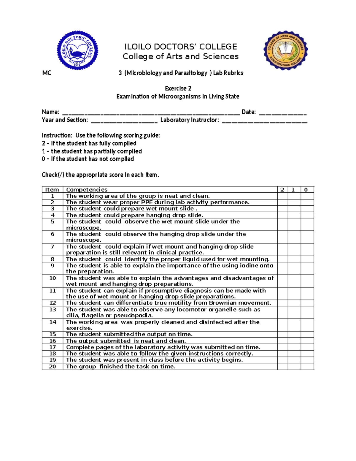 Rubrics-for-Act2 - the best way to do a quick search - ILOILO DOCTORS ...