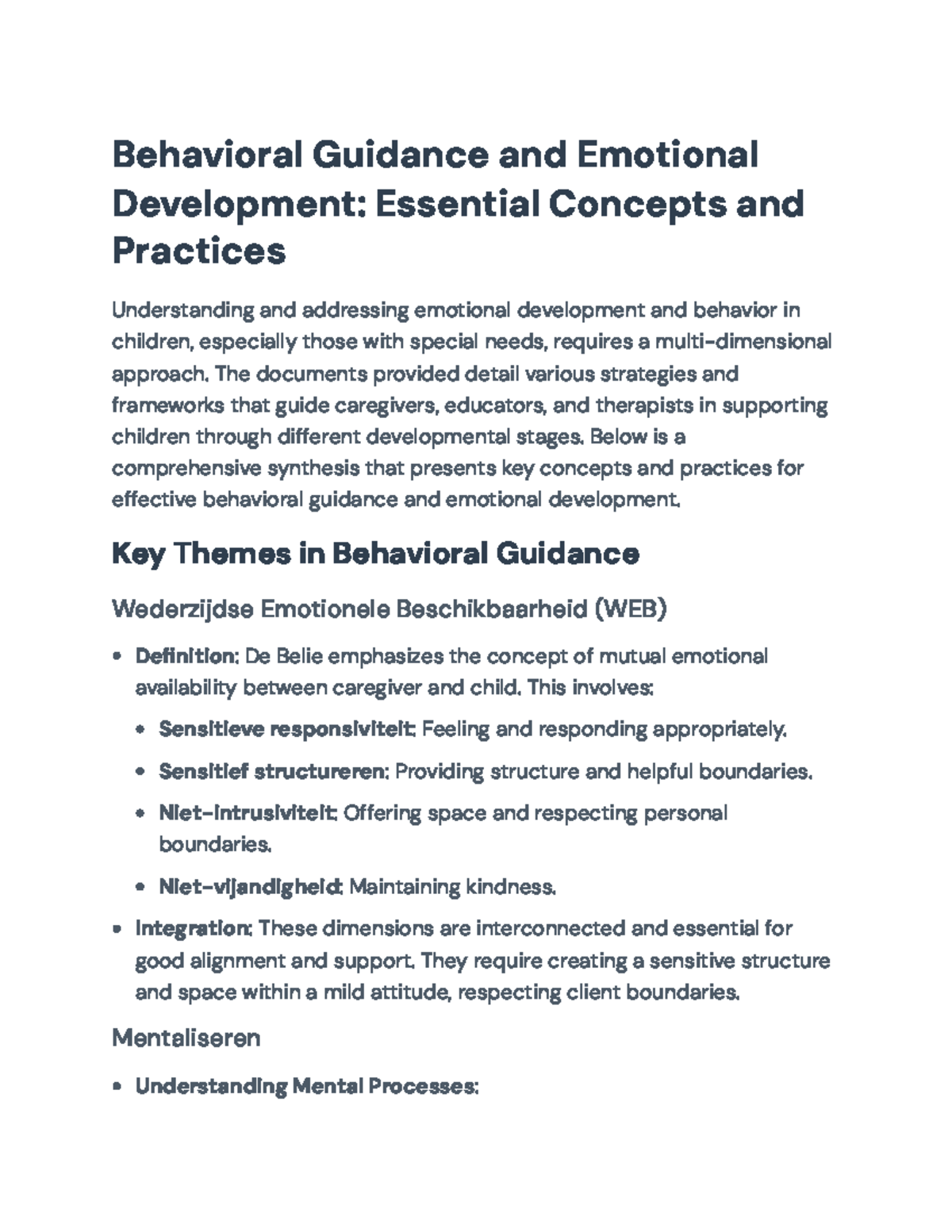 Behavioral Guidance & Emotional Development: Strategies for Caregivers ...