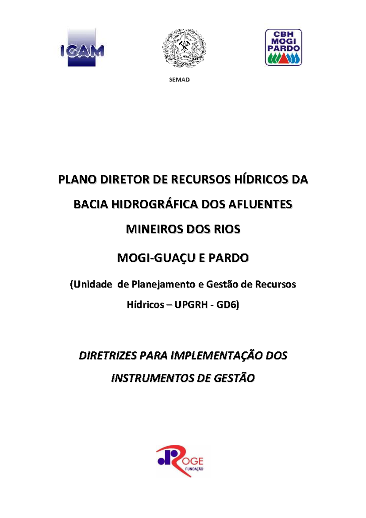 Diretrizes para Gestão de Recursos Hídricos - GD6 Final - Studocu