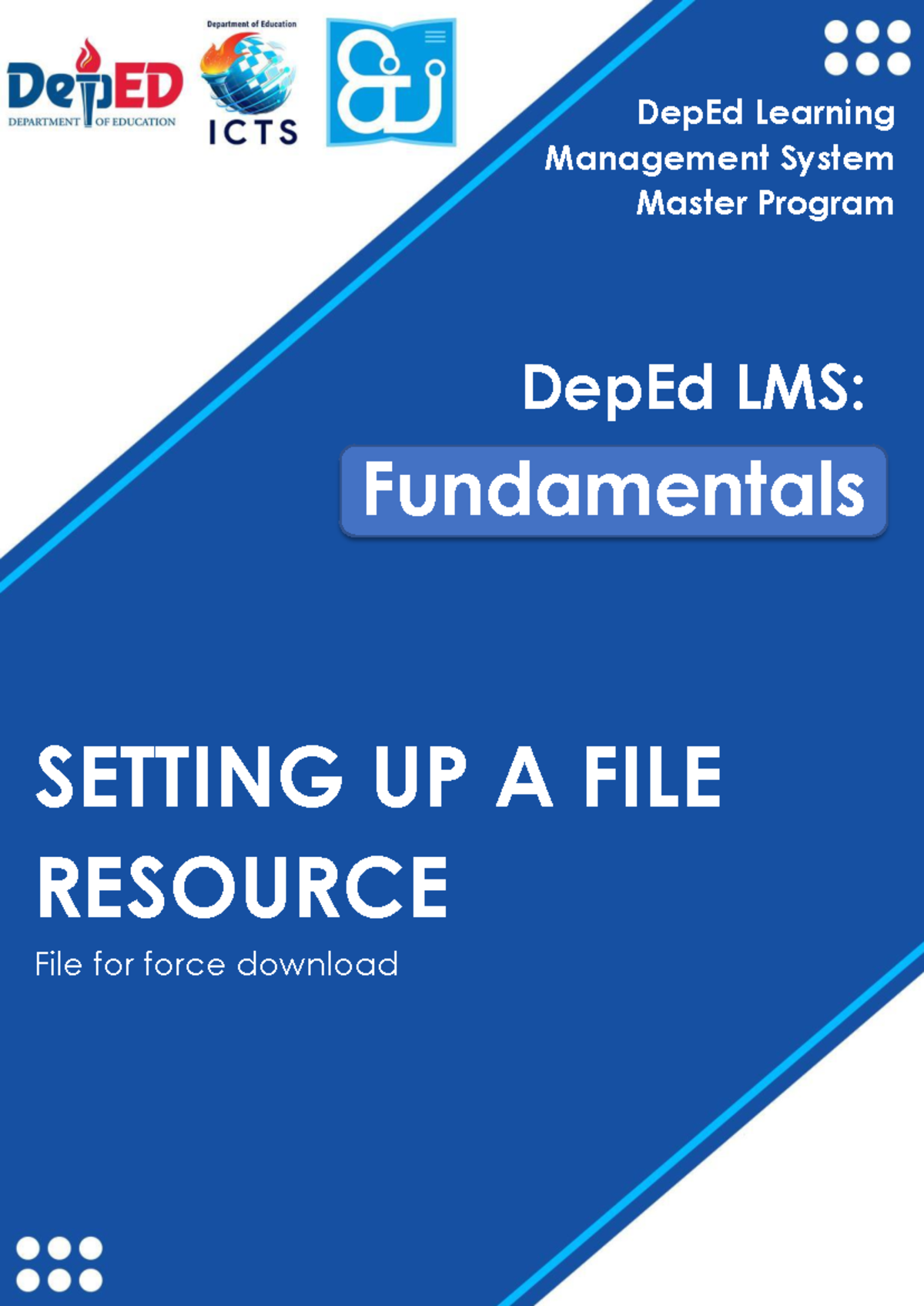 DepEd LMS Fundamentals: Setting Up File Resources Guide - Studocu