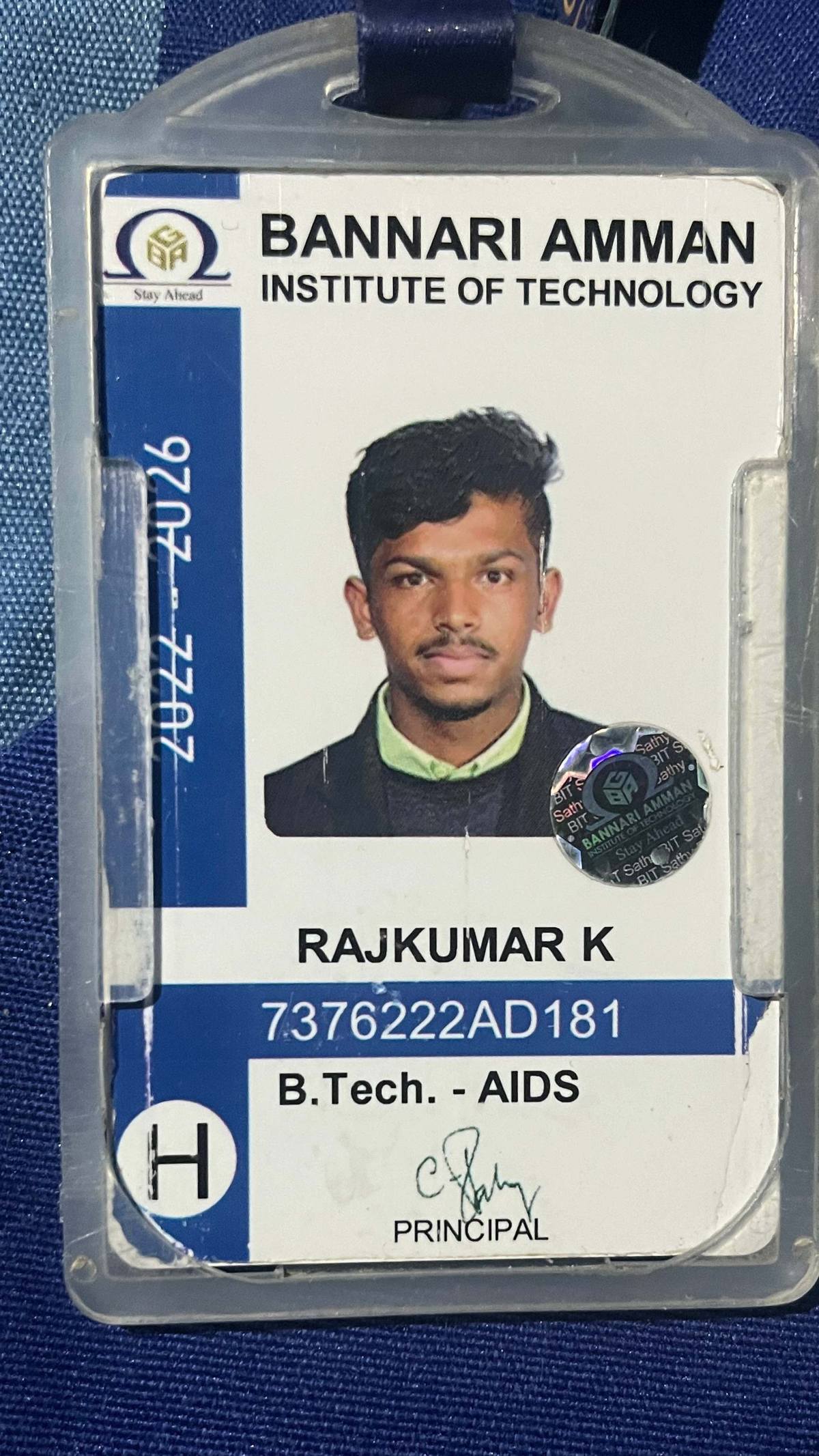 ID CARD - NHGUKYFTJTRD - Computer Science SL - BANNARI AMMAN Stay Ahead ...