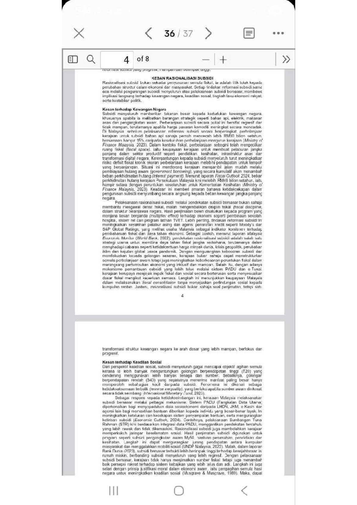 Study Guide for Course ABC123: Rationalization of Subsidies and Social ...