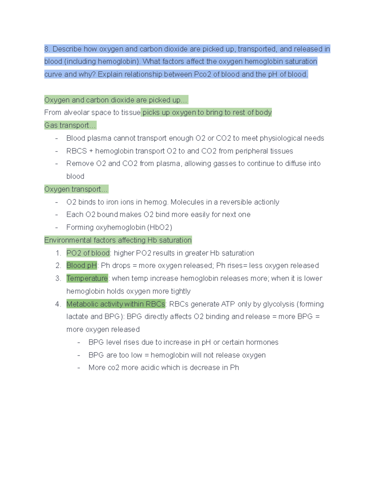Bio exam prep 3 (26) - Exam 3 study guide for anatomy II - Describe how ...
