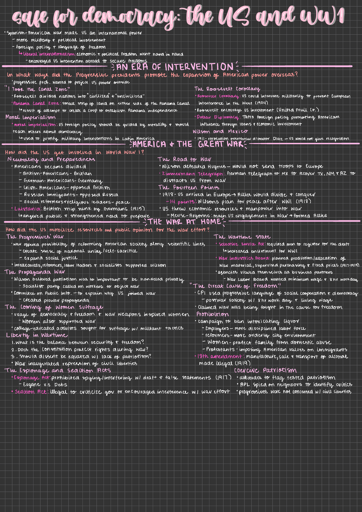 Give Me Liberty Chapter 19 Safe for Democracy and WW1 - Warning: Error ...