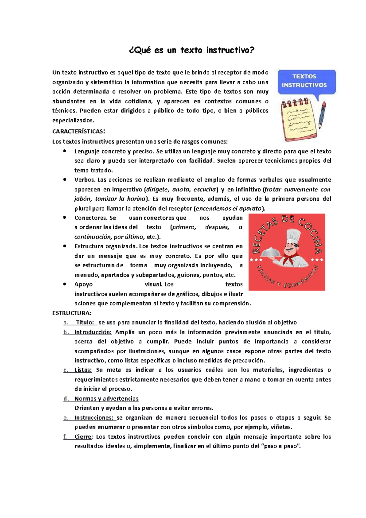 Qué es un texto instructivo - Este tipo de textos son muy abundantes en ...