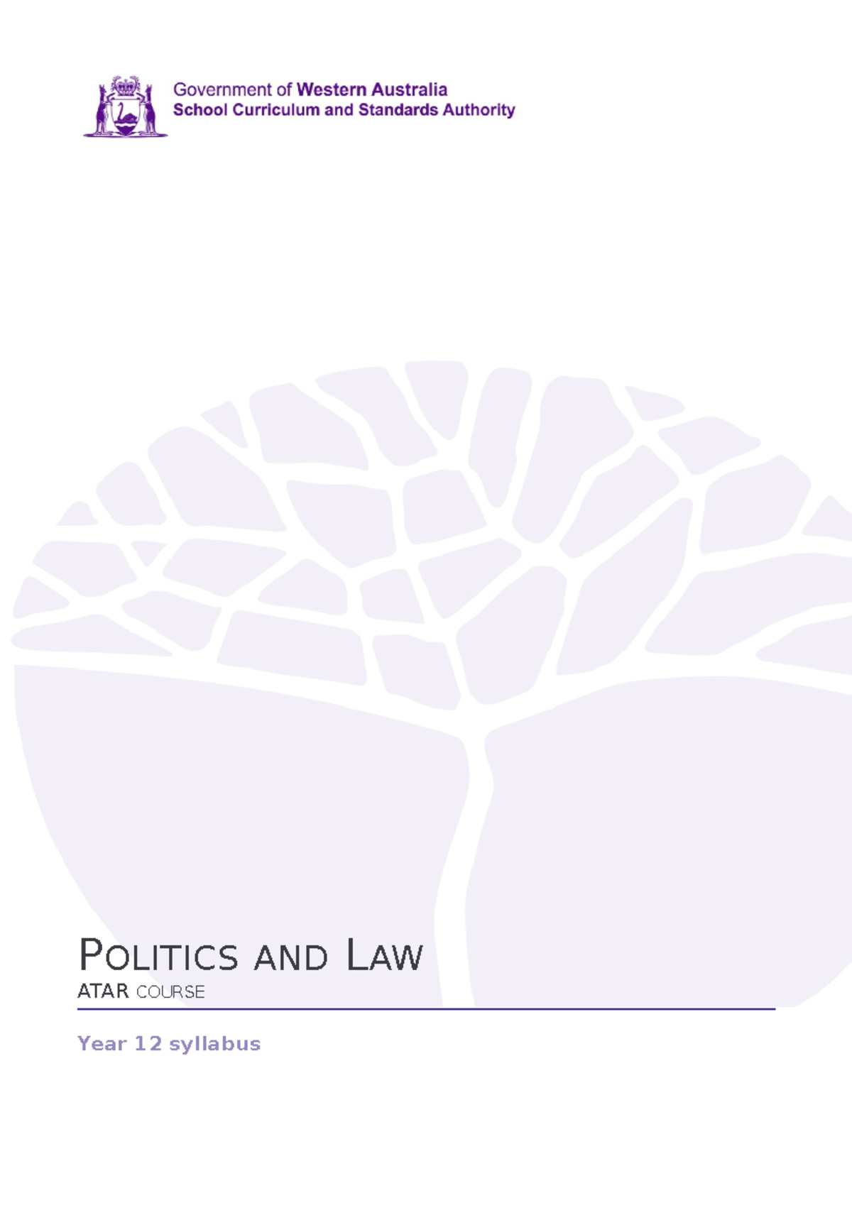 Politics and Law Y12 ATAR Course Syllabus 2022 Overview and Structure ...