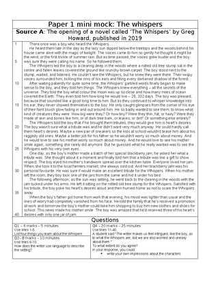 English Language Mr-Fisher answers - Model answers AQA English Language ...